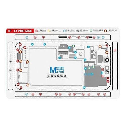 MAANT For iPhone 13 Pro Max Double-Sided Magnetic Screw Positioning ...
