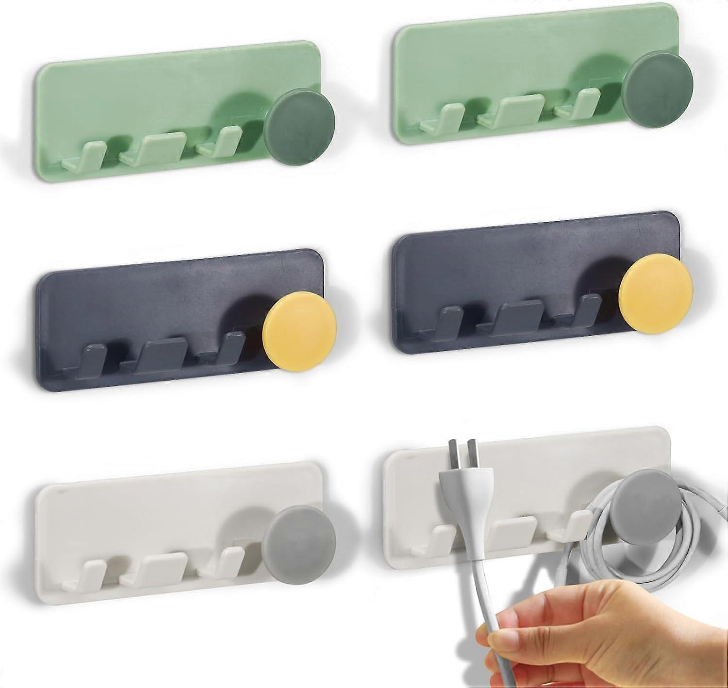6Pcs Power Plug Hook Electrical Plug Holder, Self Adhesive Kitchen ...