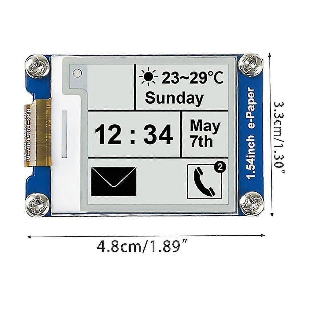 1.54inch Ink Screen Segment E-paper E-ink Display Module Spi Screen | Fruugo UK