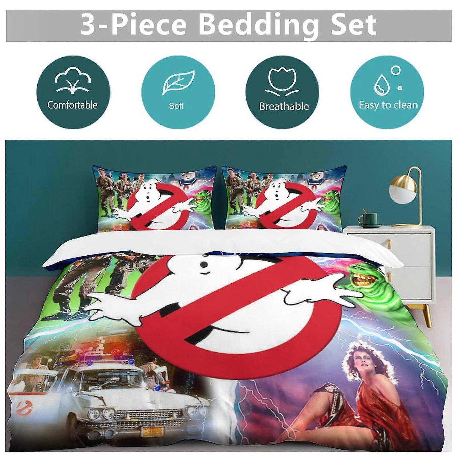 bedding set CA527 Ghostbusters Bed Duvet Cover Microfiber Bedding Sets ...