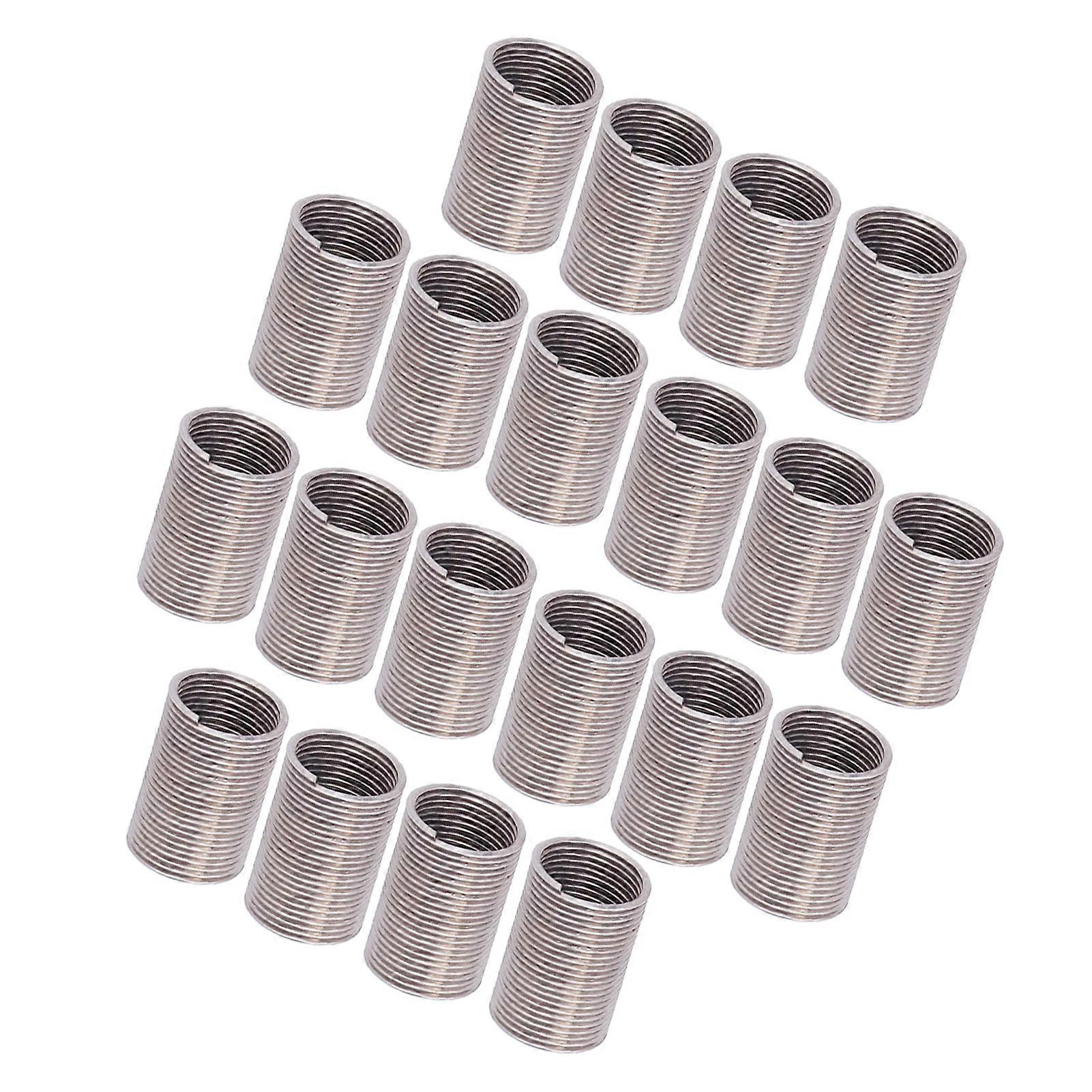 20Pcs Wire Thread Insert M12 x 1 Threaded Repair Reduce Nut Spiral ...