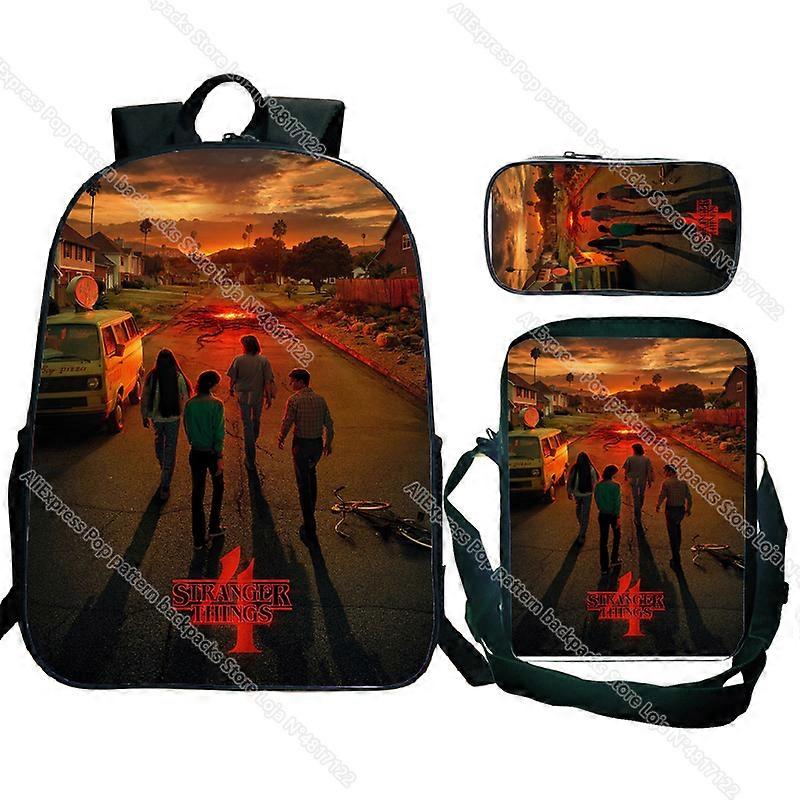 Stranger Things 4 School Bags for Kids Boys Girls Hellfire Club Bomber ...