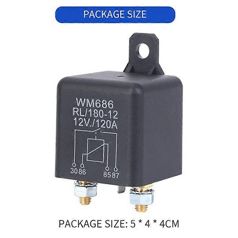 2 PCS DC 12V Relay Battery Isolating Relay 12V / 120A Load for Car Trucks Car (12V / 120A ...