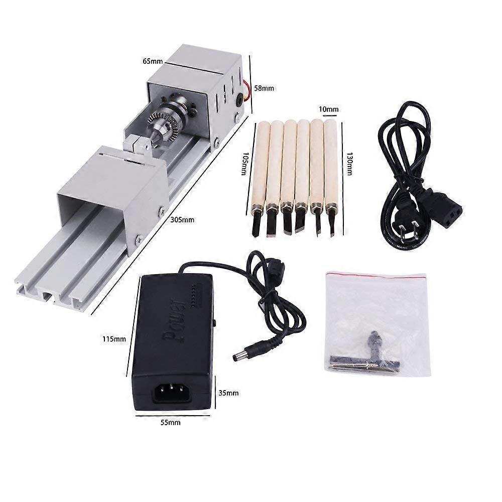 Mini Cnc Torna Boncuk Makinesi Ağaç İşleri Diy Torna Standart Set Taşlama Parlatma Boncuk Matkap