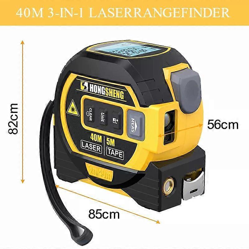 3 In 1 Laser Tape Measure Meter Infrared High-precision Intelligent ...