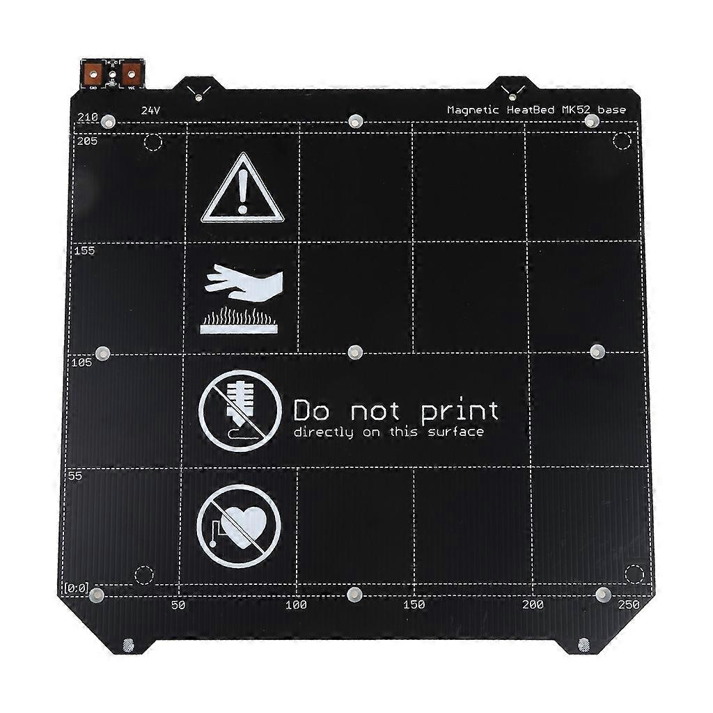 24V MK52 3D Printer Hot Bed Magnetic Platform Support PLA PETG asa Flex ...