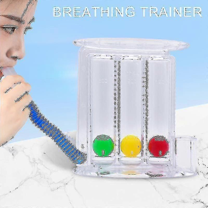 Breathing Trainer Home Respiratory Train Tool, 3 Ball Deep Breathing ...