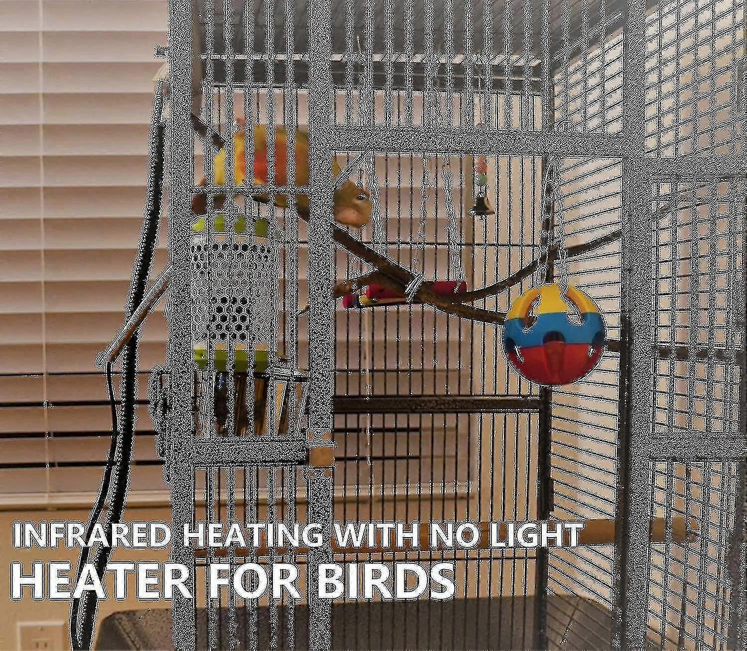 Smart Bird Cage Heater with Auto Thermostat - Safe Touch, 24/7 Heating ...