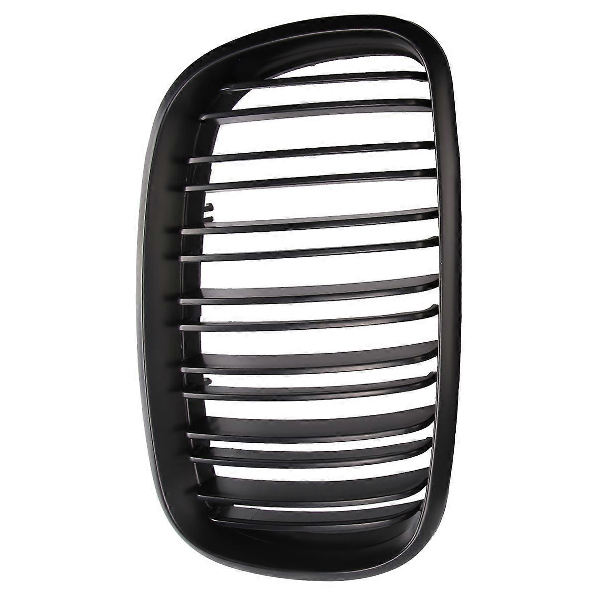 Matte Black Front Bumper Dual Slat Front Kidney Grill Grille For X5 X6 ...
