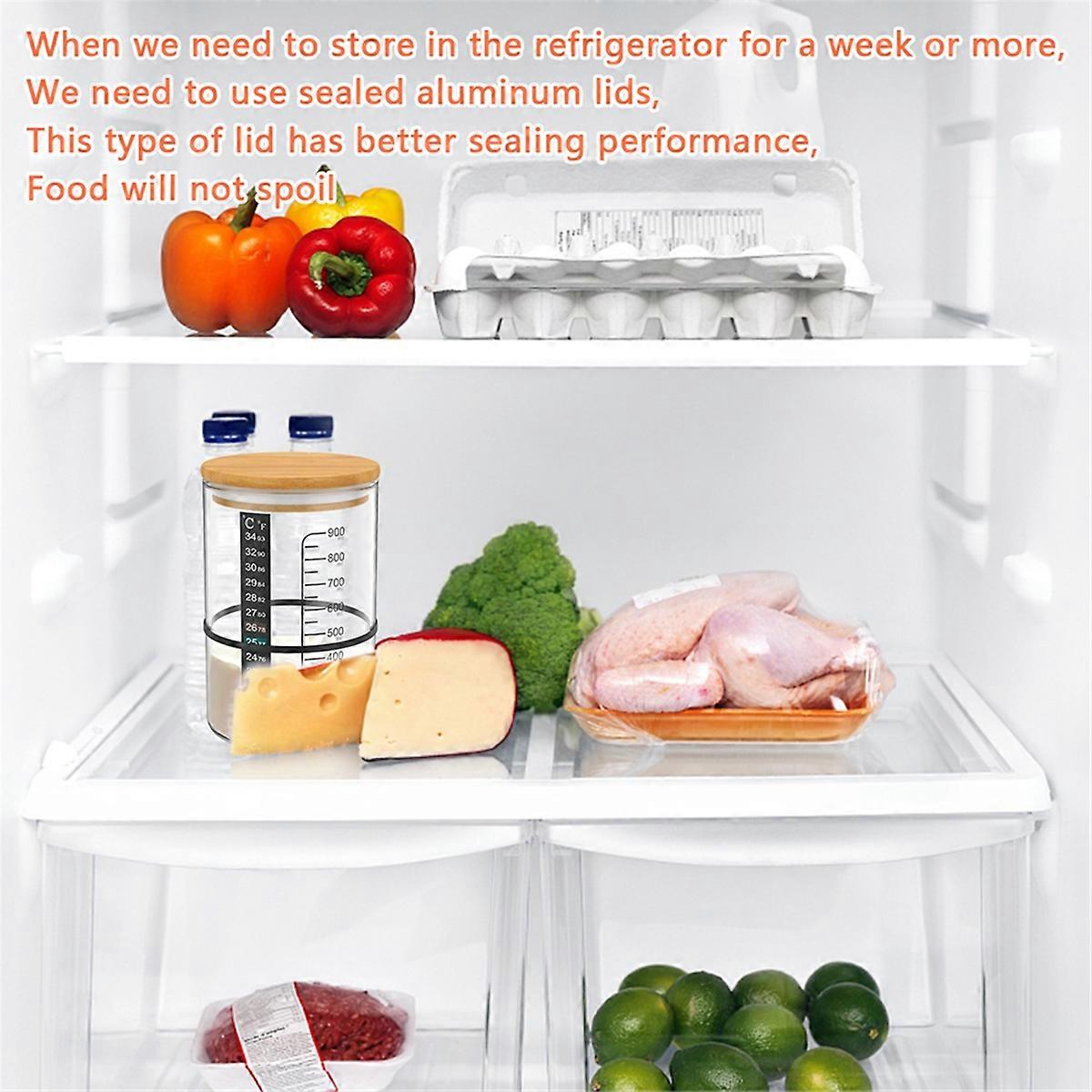 Sourdough Starter Jar with Wooden Lid Sourdough Starter Container ...