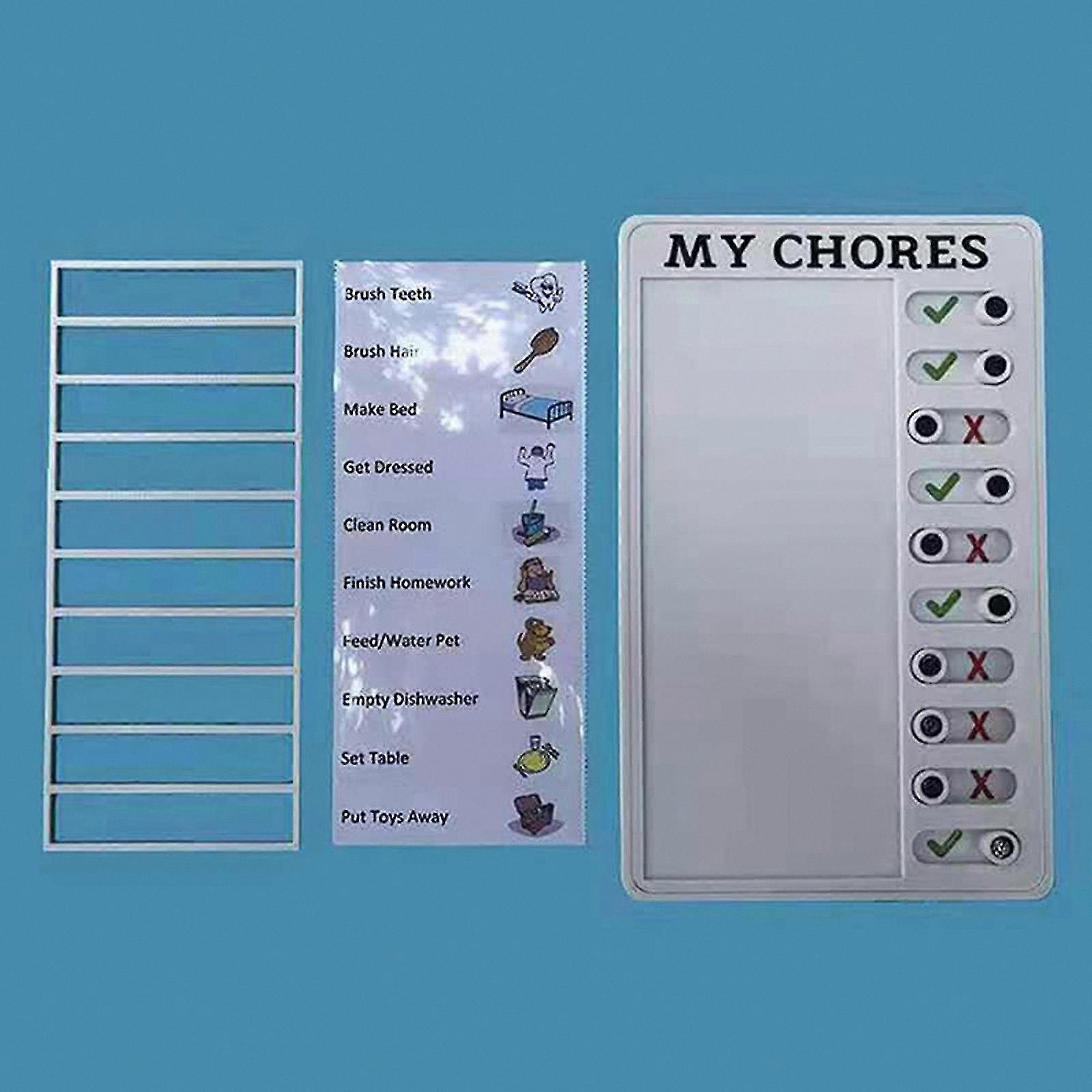 Reusable Plastic Board Chore Chart for RV Checklist and Elder Notes Car ...