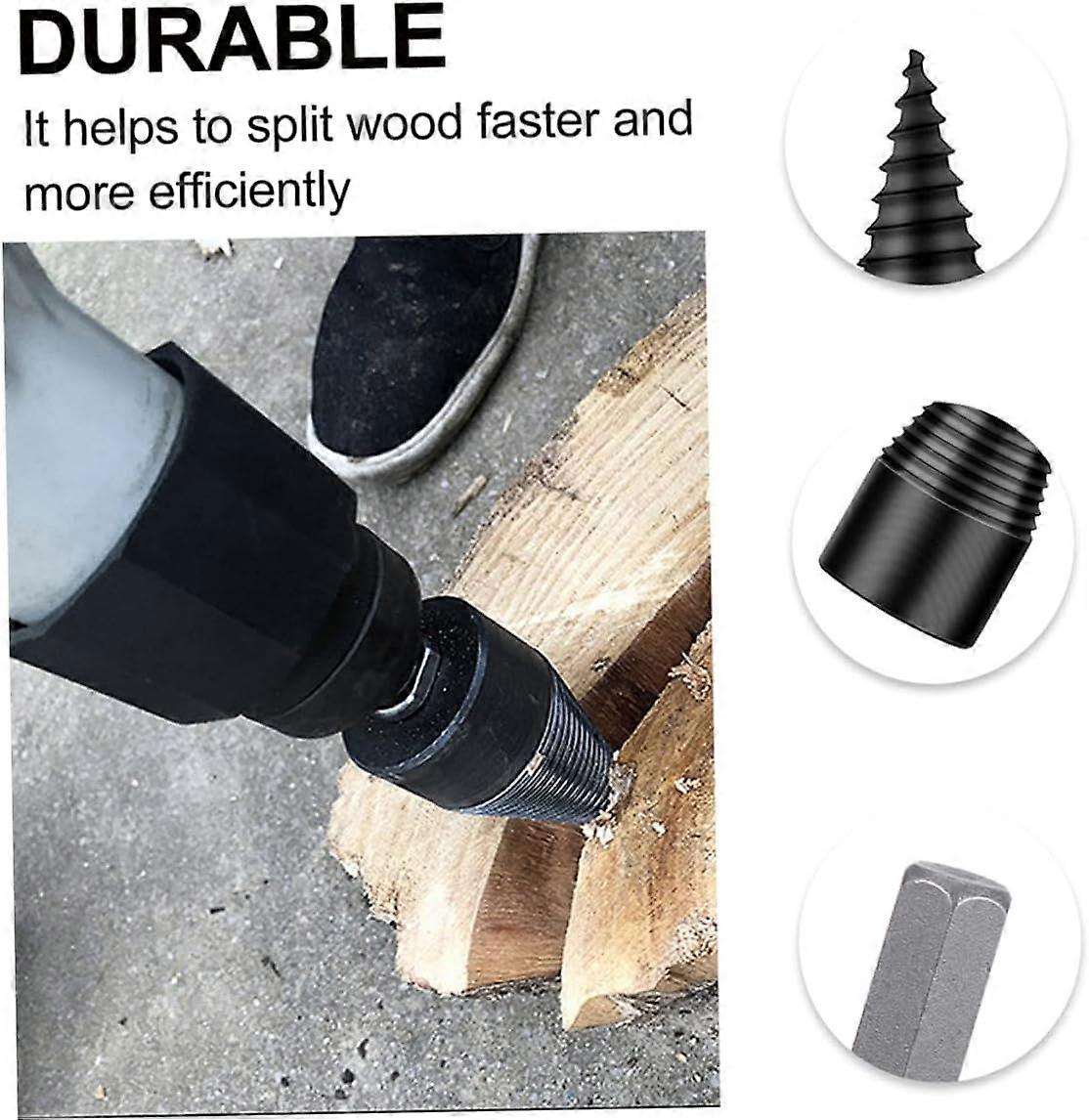 Wood Chipper 11x5cm Black, 1 Set Woodworking Tool For Wood Drill Bits ...