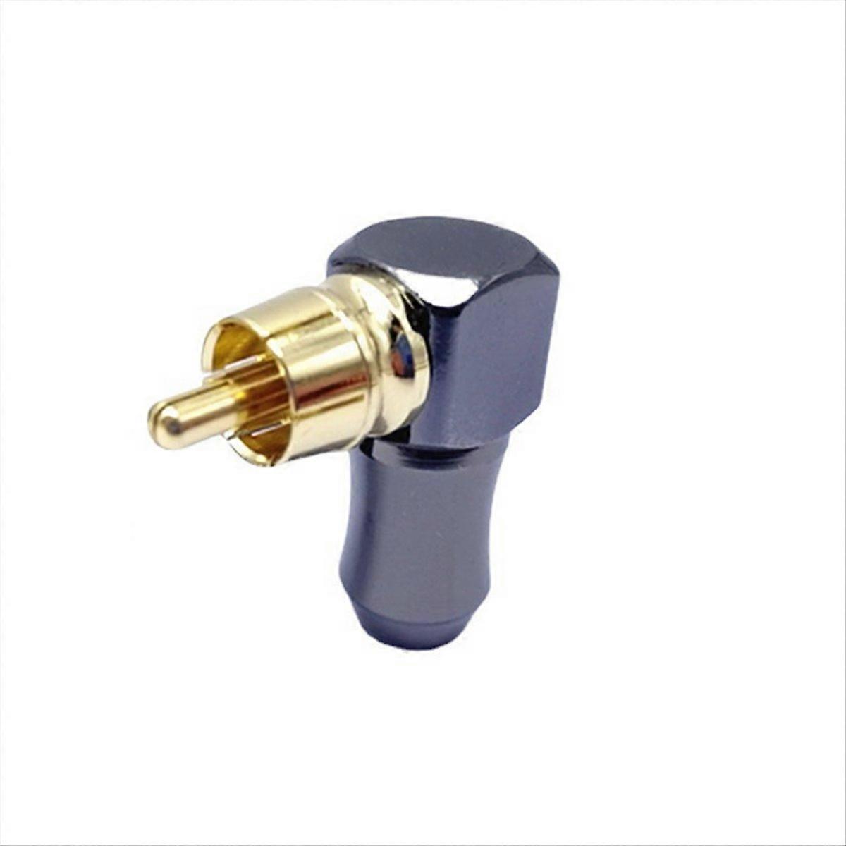10Pcs Connector Audio Plug Male 90 Degree Right Angle Elbow | Fruugo UK