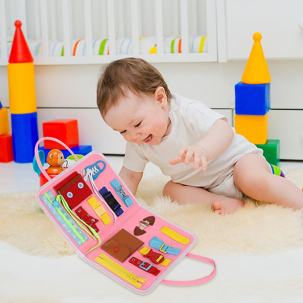 Toddler Busy Board Sensory Toy Basic Skills Activity Boards Removable ...
