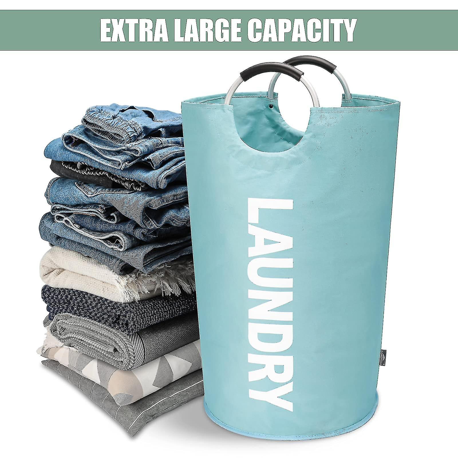 85l Large Collapsible Washing Laundry Basket Bag For Bedroom38*72cm ...