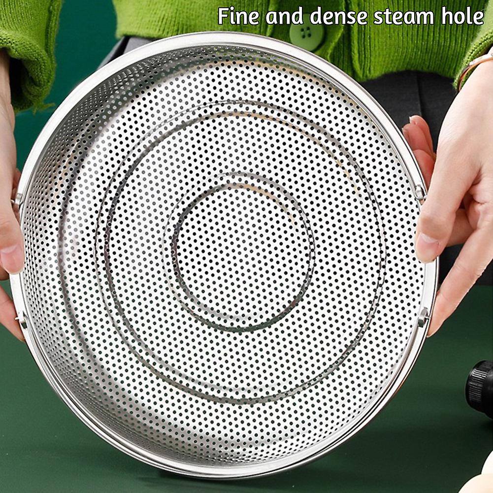 Fine Mesh Steaming Grid Drain Basket with Handle Large Capacity Veggie ...