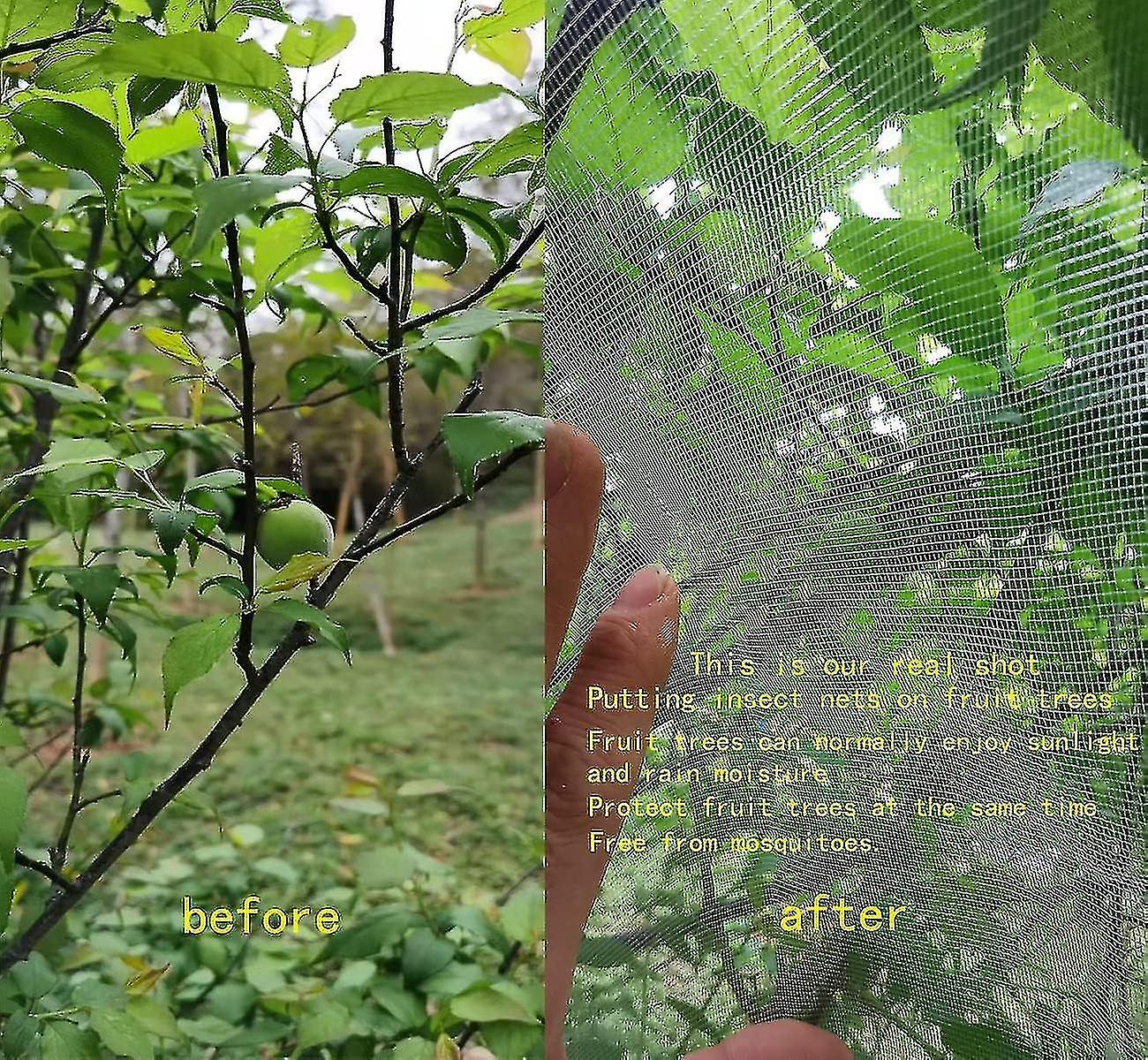 2 Pack Fruit Tree Netting 1m X 1.5m, Plant Insect Netting, Fine Mesh ...
