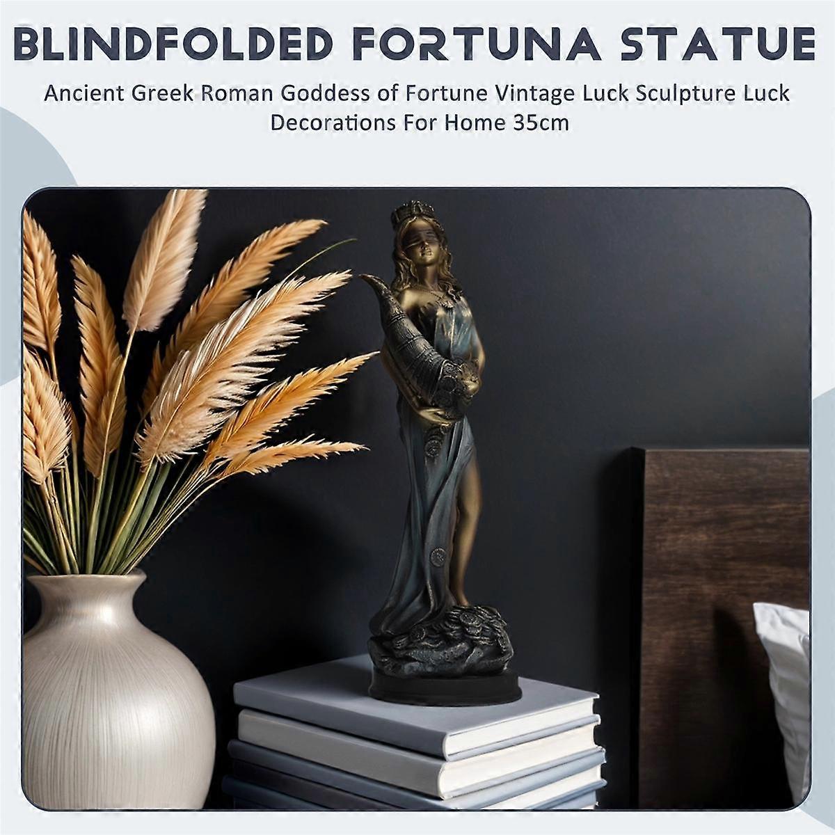 Blindfolded Fortuna Statue Ancient Greek Roman Goddess of Fortune ...
