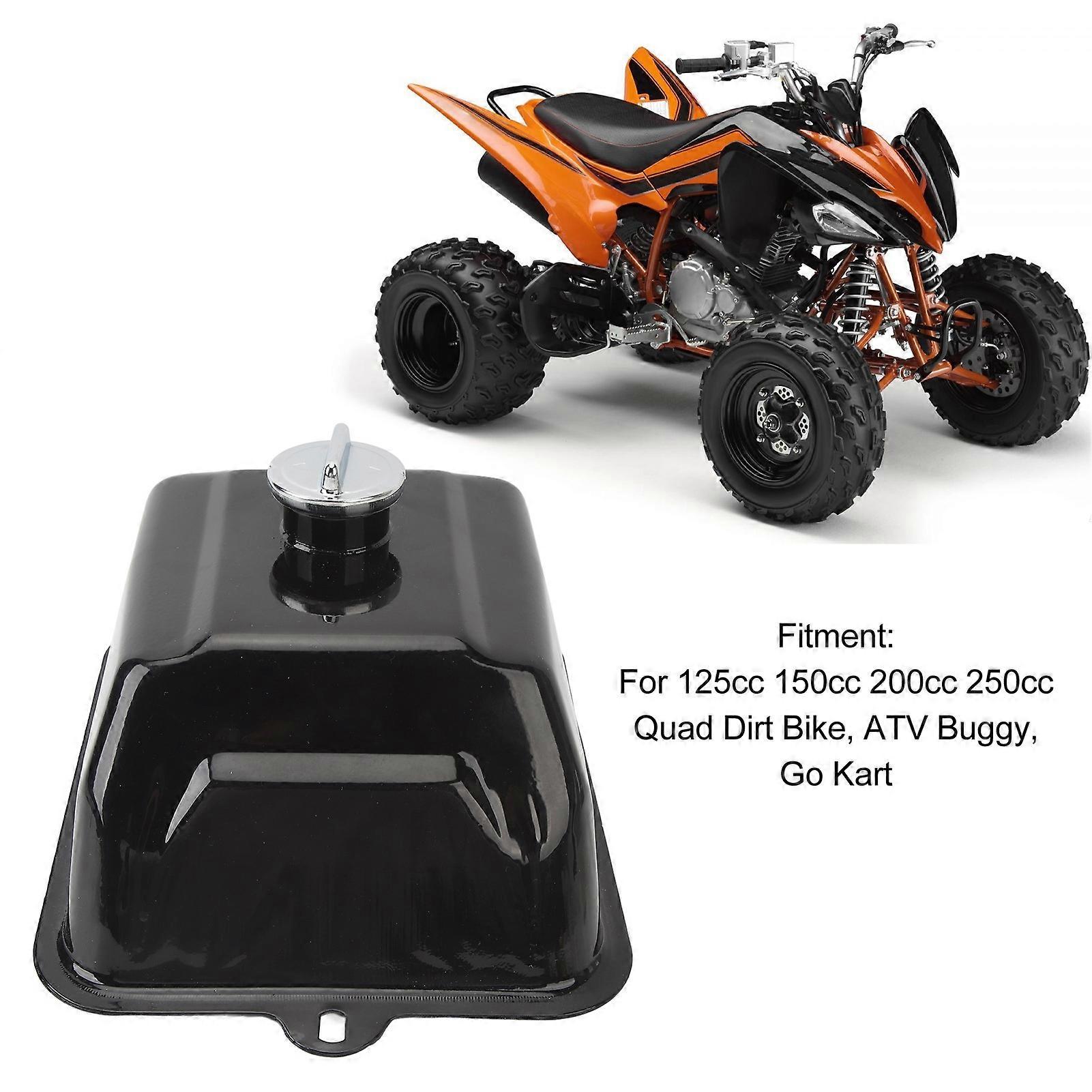 Metal Gas Fuel Tank 4L ATV Fuel Tank with Cap for 125cc 150cc 200cc ...