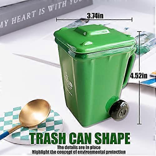 2025 Novelty Wheelie Bin Mug 400ML Ceramic Coffee Cup, Funny Trash Can ...