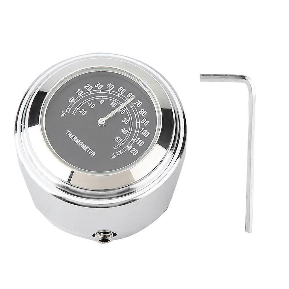 22-25mm Motorcycle Handlebar Mount Thermometer Temp Dial Meter Gauge ...