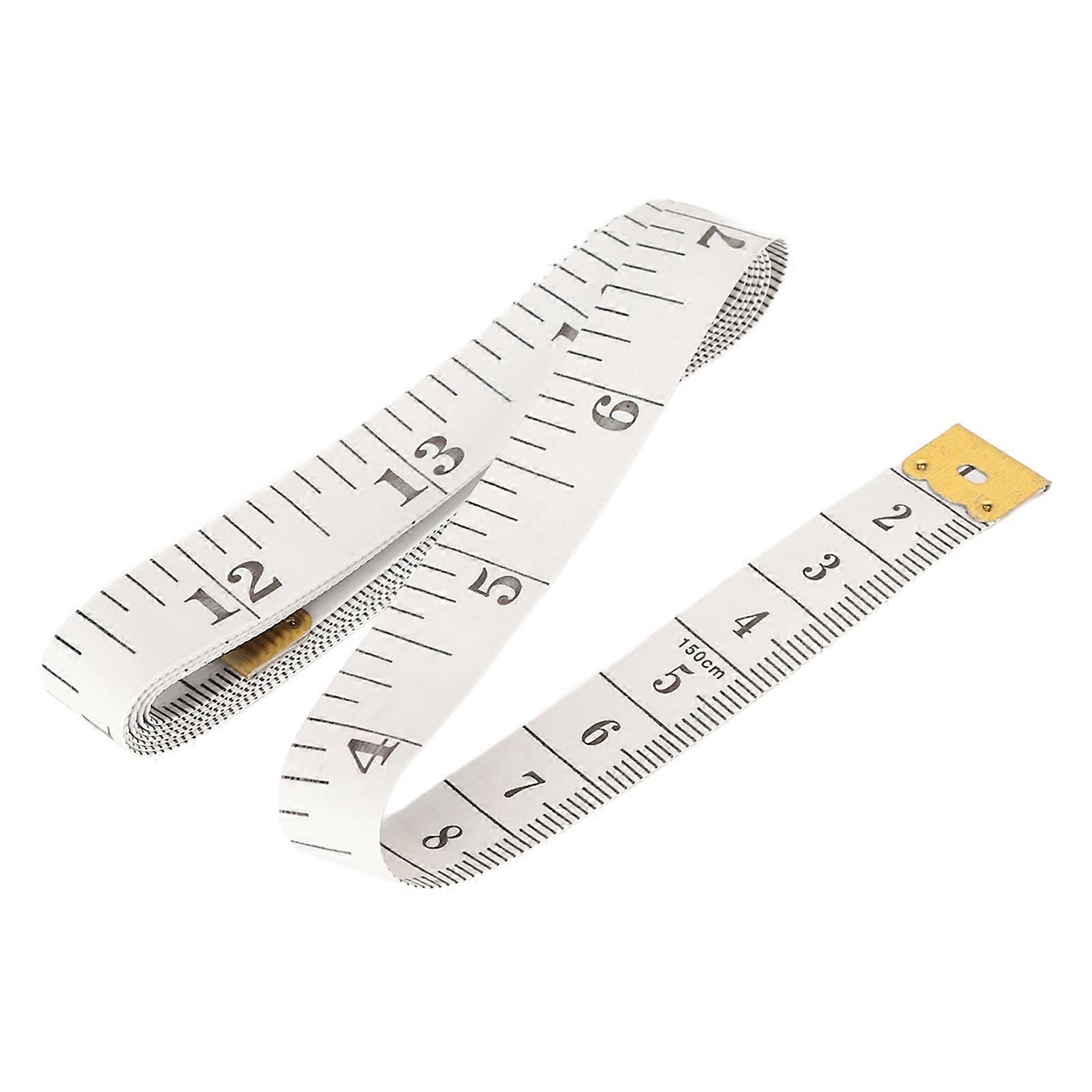 50pcs 60 Inch Soft Tape Measure Body Sewing Flexible Ruler with Metal ...