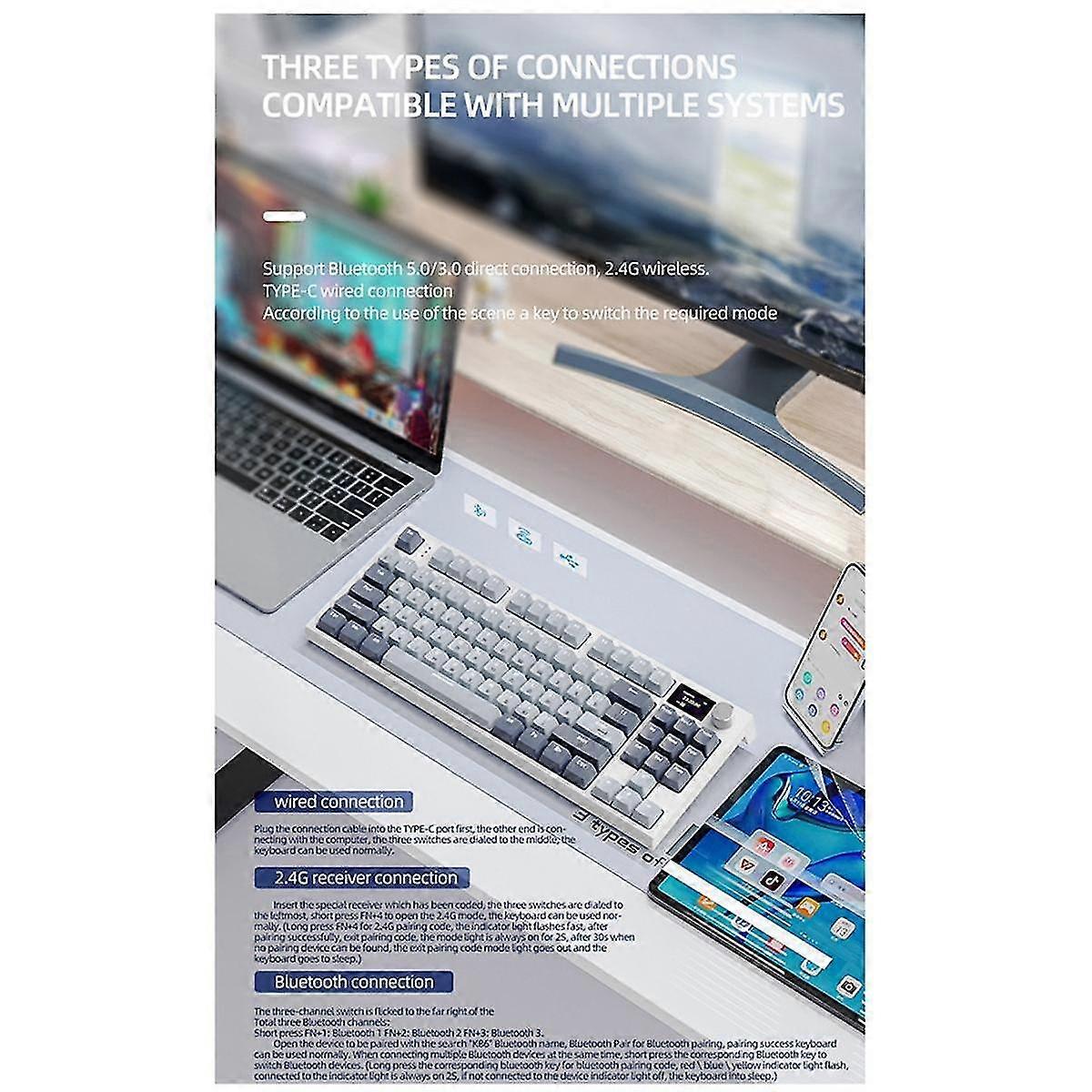 K86 -mode Rgb Hot-swappable Russian Mechanical Keyboard Russian ...