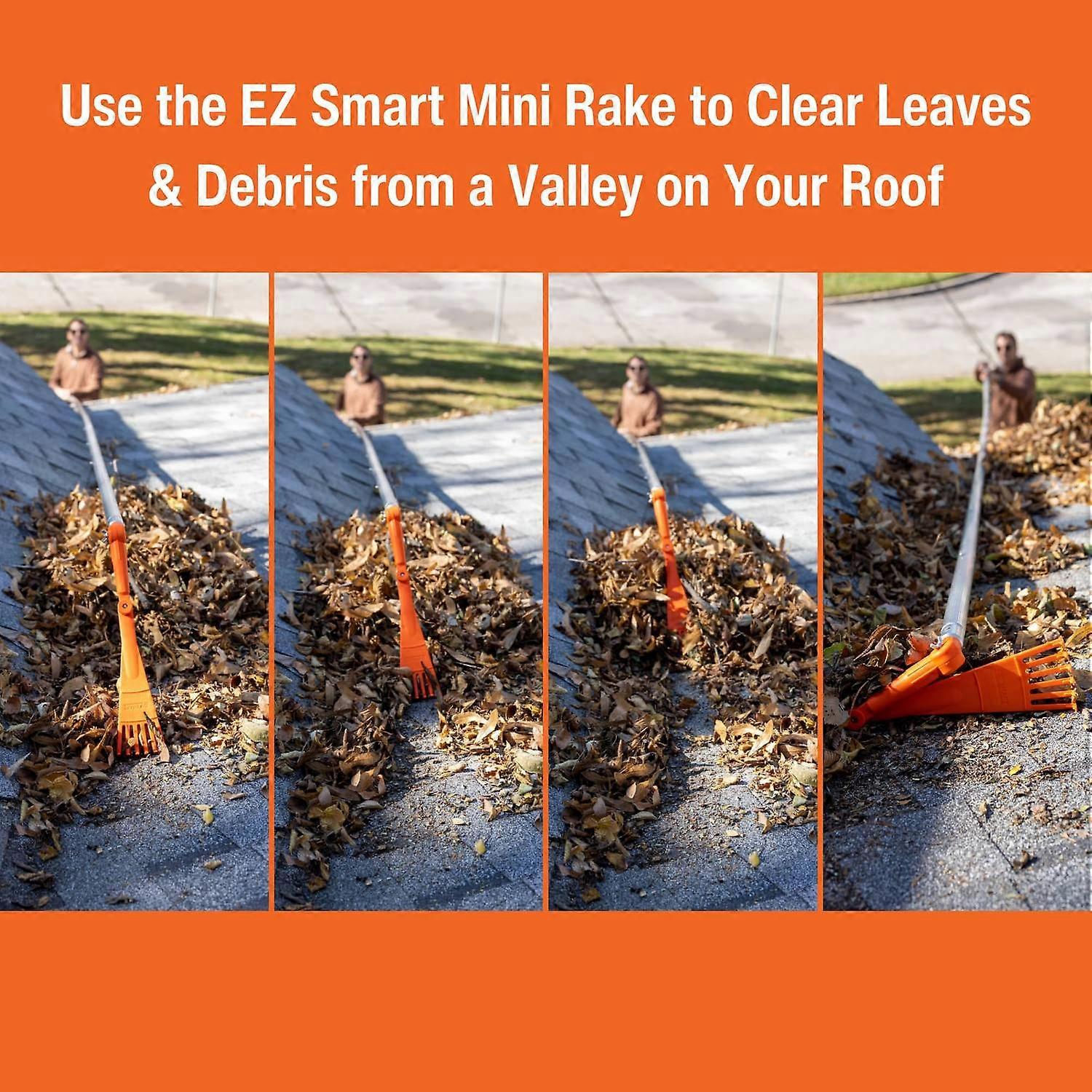 Plastic Gutter Cleaning Rake Roof Gutter Scoop Garden Leaf Remover Rain ...