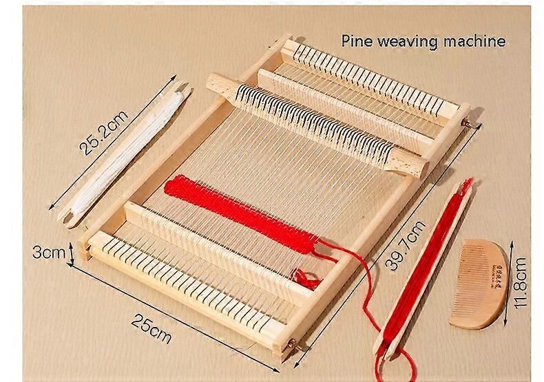 Weaving Loom Kit Wooden Warp Loom Frame 15.711.81.4 inches Hand ...