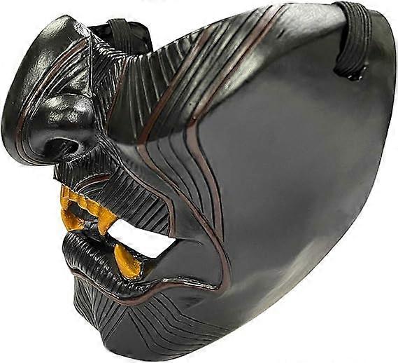 Ghost Mask of Tsushima Jin Sakai Cosplay Half Face Resin Samurai ...