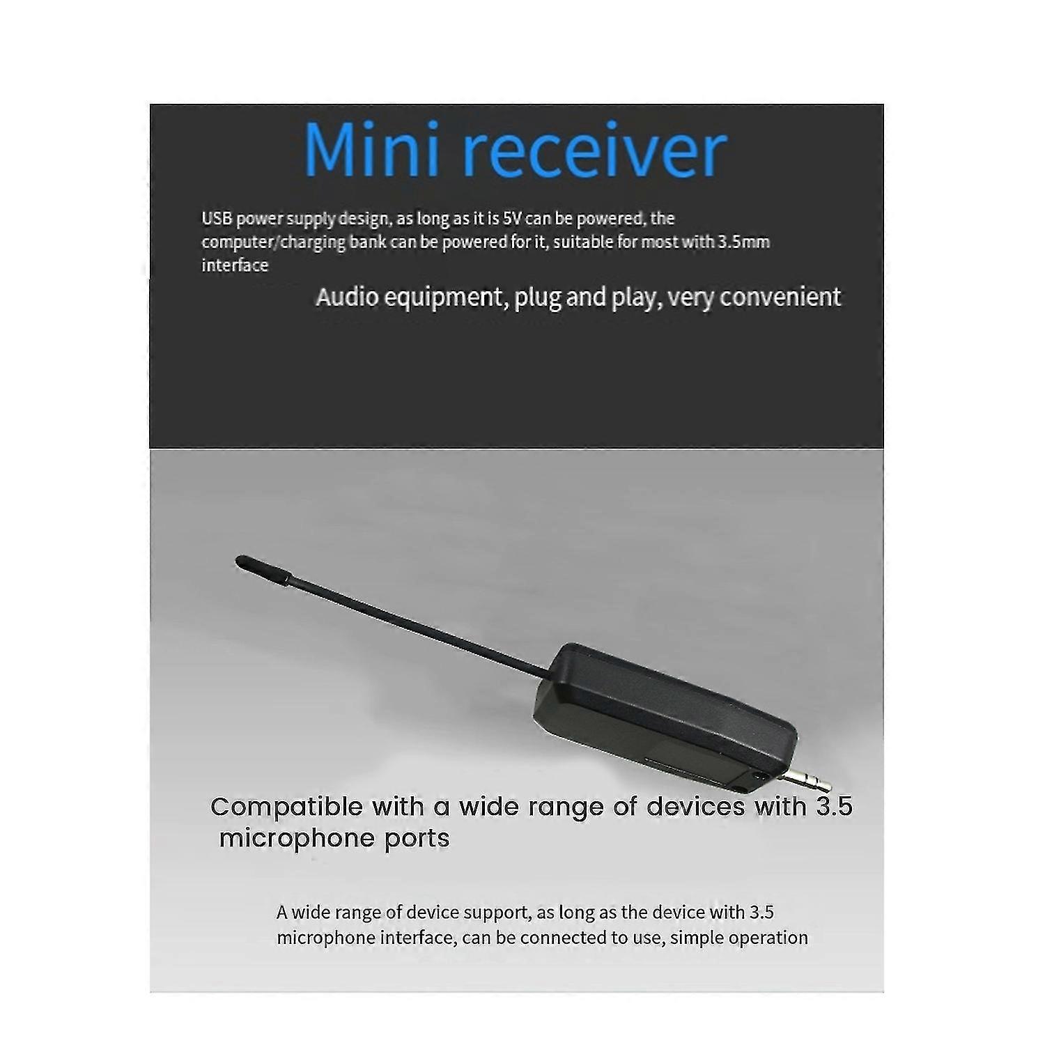 Professional Wireless Condenser Microphone Interview Recording Vlog ...