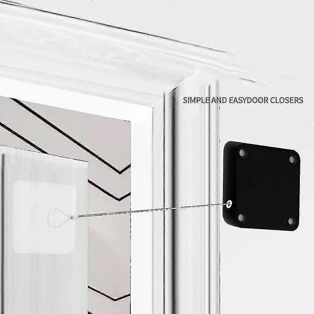 4pcs Automatic Door Closer, Door Closer With Drawstring, Door Closer ...