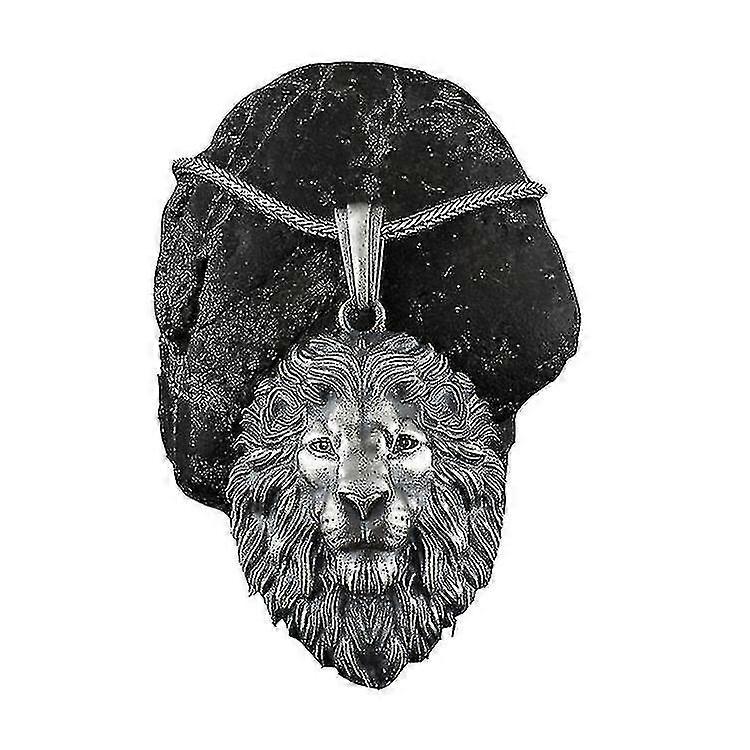 Lejonhalsband för män, nordic Viking Lion Head Hänge Halsband Lejon ...