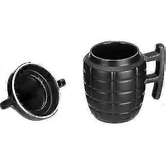 Novelty Ceramic Grenade Coffee Mug With Lid Funny Grenade Milk Tea ...