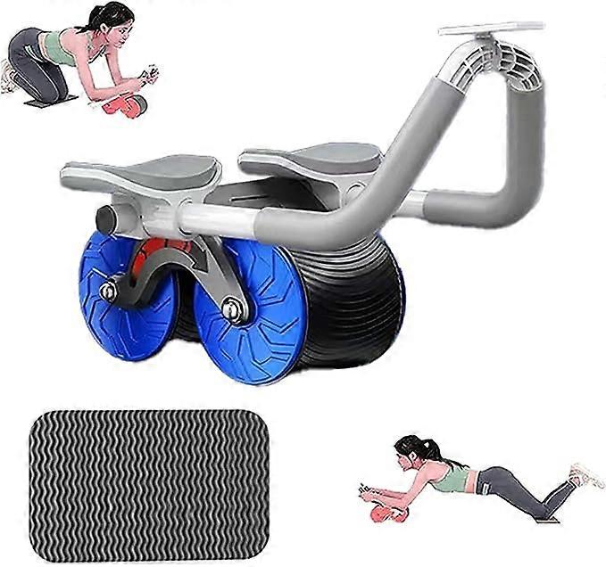 Ab Roller Wheel with Timer & Knee Mat, Automatic Rebound Abs Wheel for ...