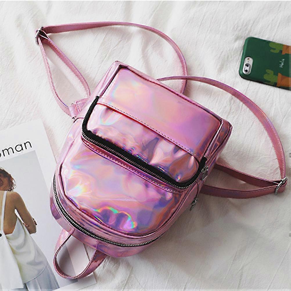 Chic Holographic Backpack Hologram School Shoulder Bag Satchel for ...