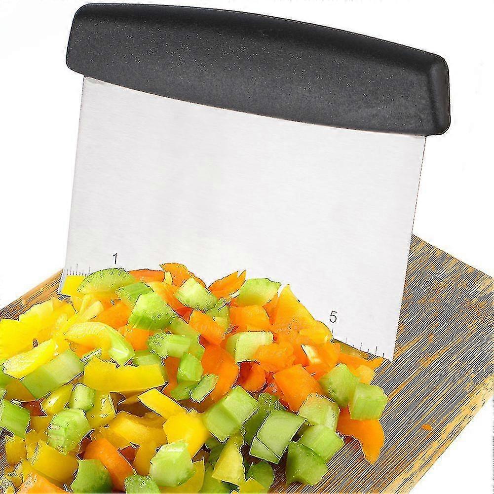 Good Handle Grips Stainless Steel Scraper And Chopper, Pastry Scraper ...