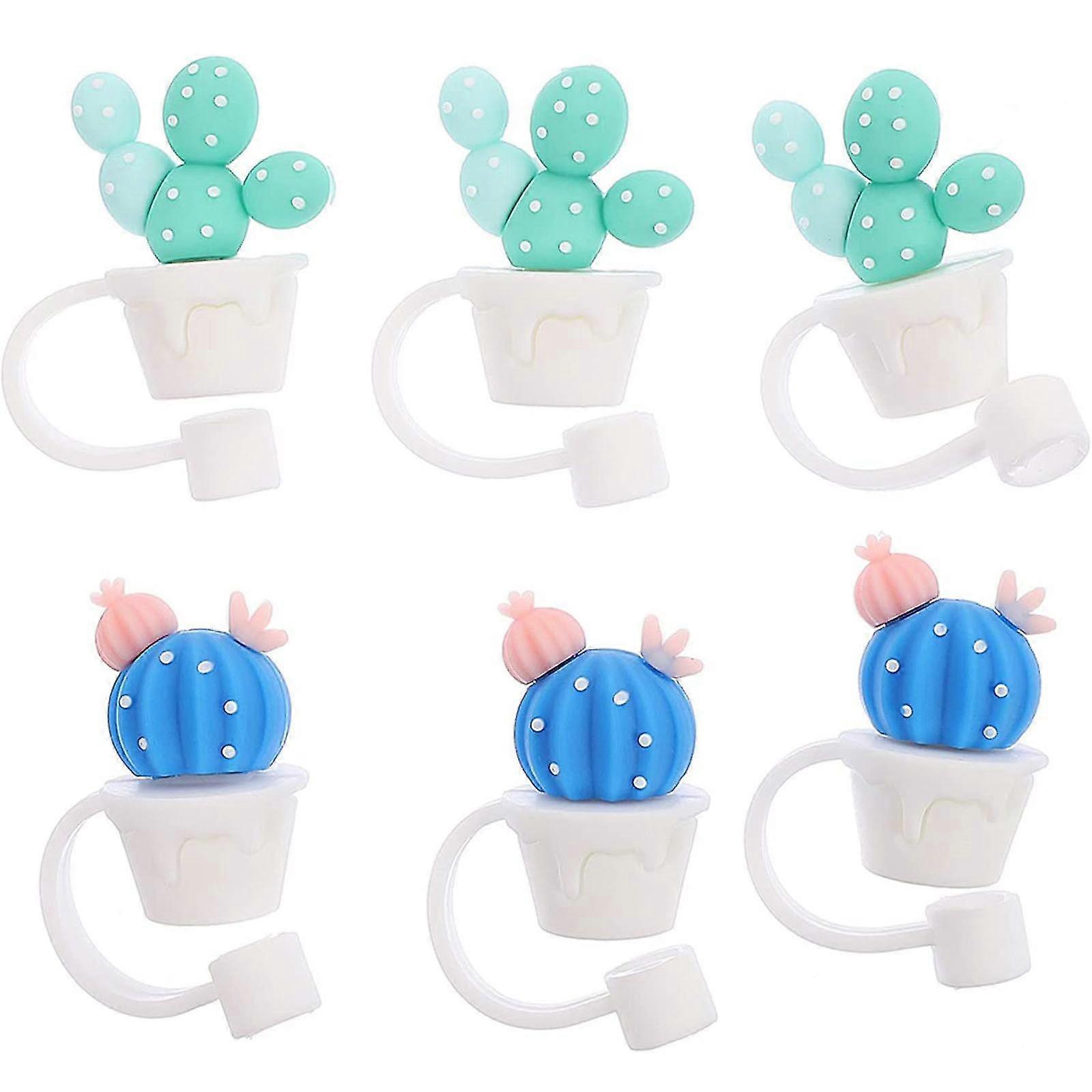 1 Set Silicone Straw Tips Drinking Cap Proof Plugs Cover Creative Cup ...