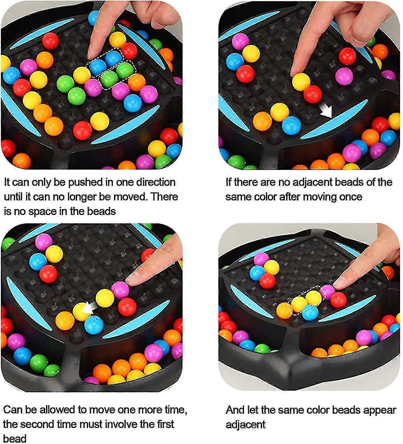 Rainbow Bead Game For Kids Chess Board Game Puzzle Elimination Toys ...