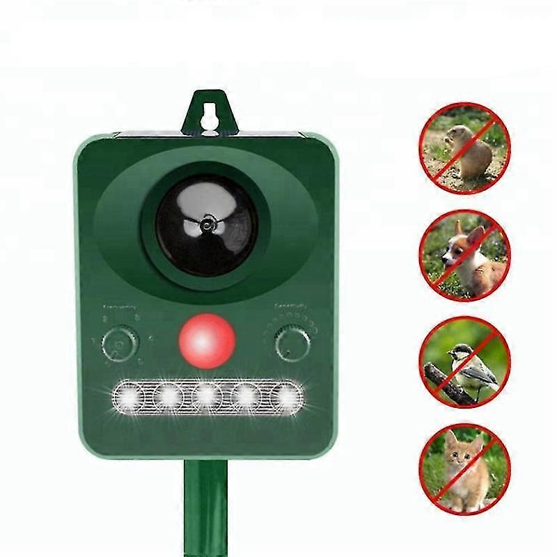 Bird Repeller Solar Powered Ultrasonic For Outdoor Animals With Sound ...