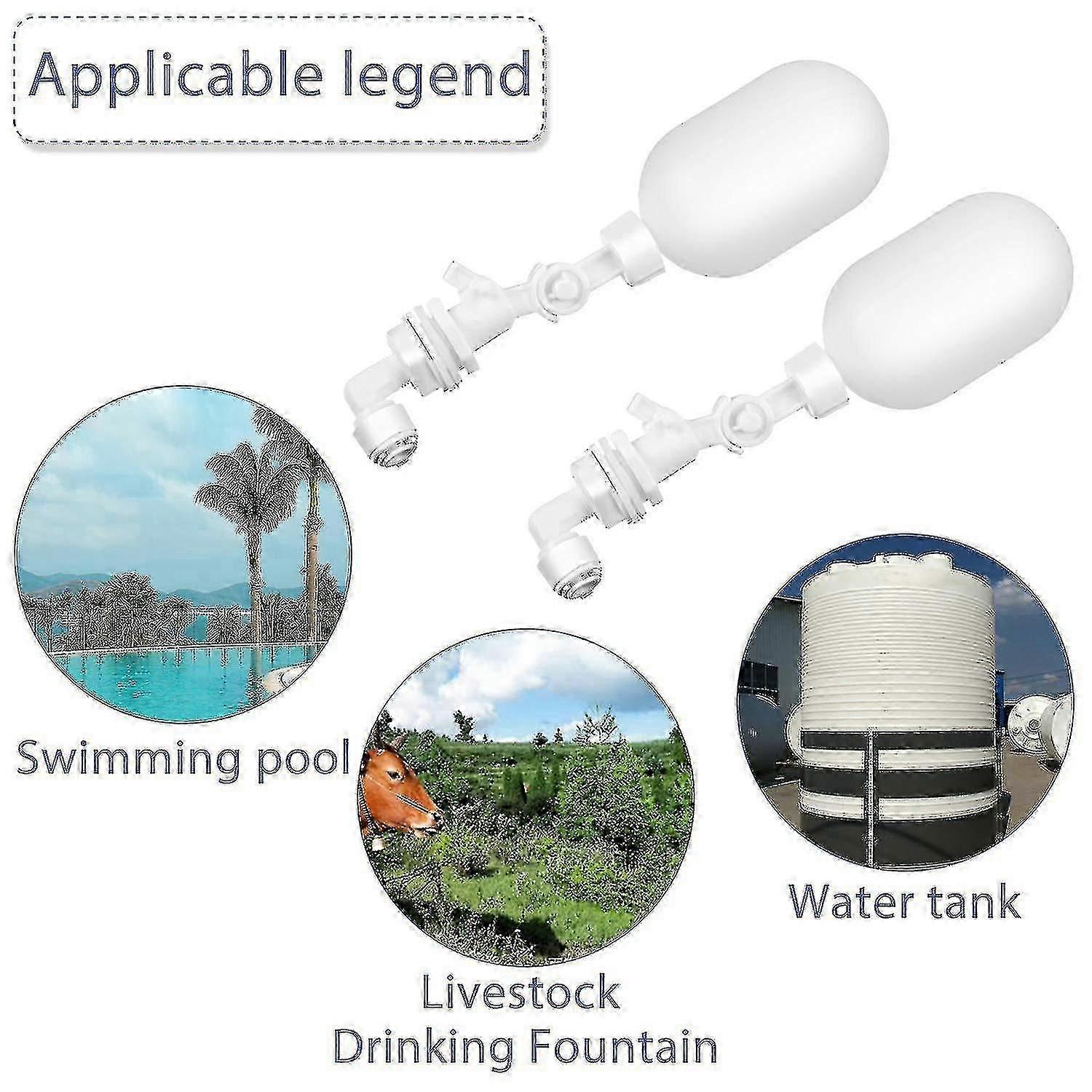 Water Filter Float Ball Valve 1/4 Inch Adjustable Float Valve Plastic ...