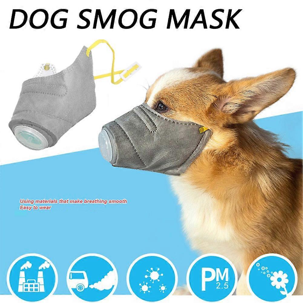Adjustable Dog Respirator Muzzle Mask Breathable Protective Muzzles for ...