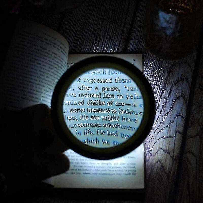 30x 60x Reading Magnifier, Rechargeable Lighted Magnifier with 33 LEDs ...