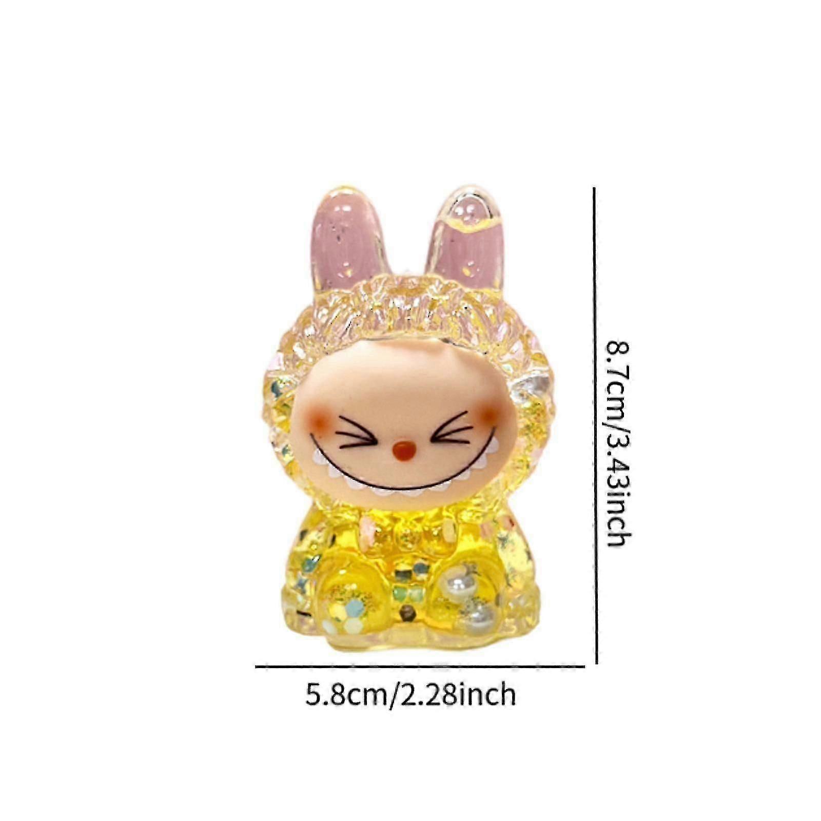 Labubu Glow-in-the-Dark Monster Figure - Cartoon Home Decoration for UK ...