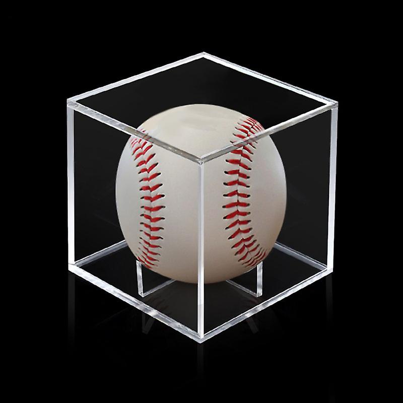 1 Pc Tennis Ball Case Transparent Square Acrylic Baseball Display Stand ...