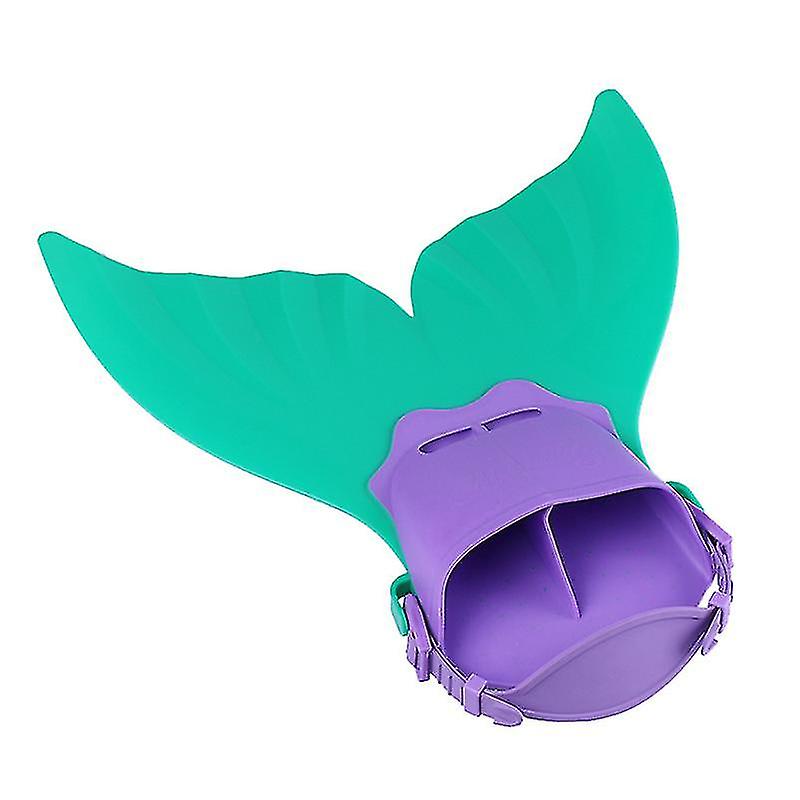 Kids Mermaid Fin Flippers For Swimming For Girls Adjustable Toddler ...