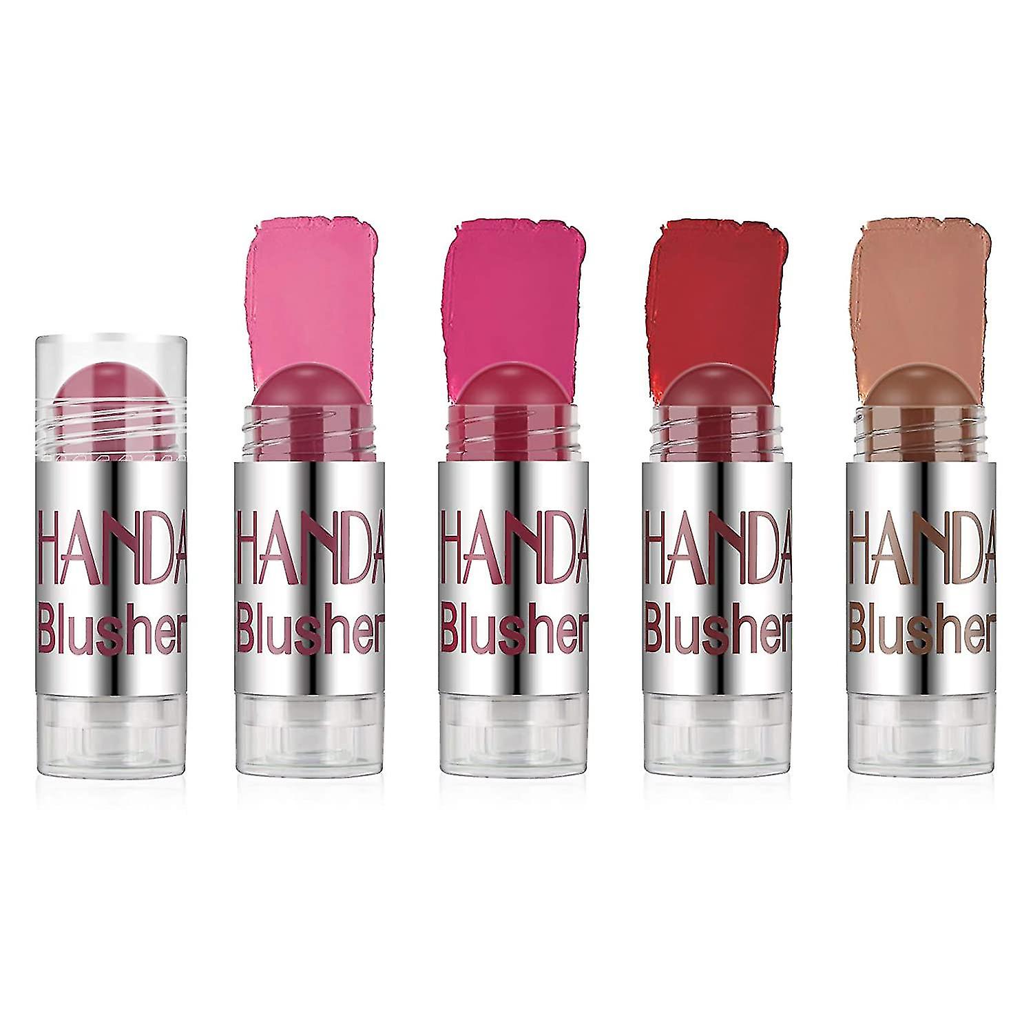 4 Colors Face Blush Stick,matte Soft Blush Stick Makeup,long Lasting ...