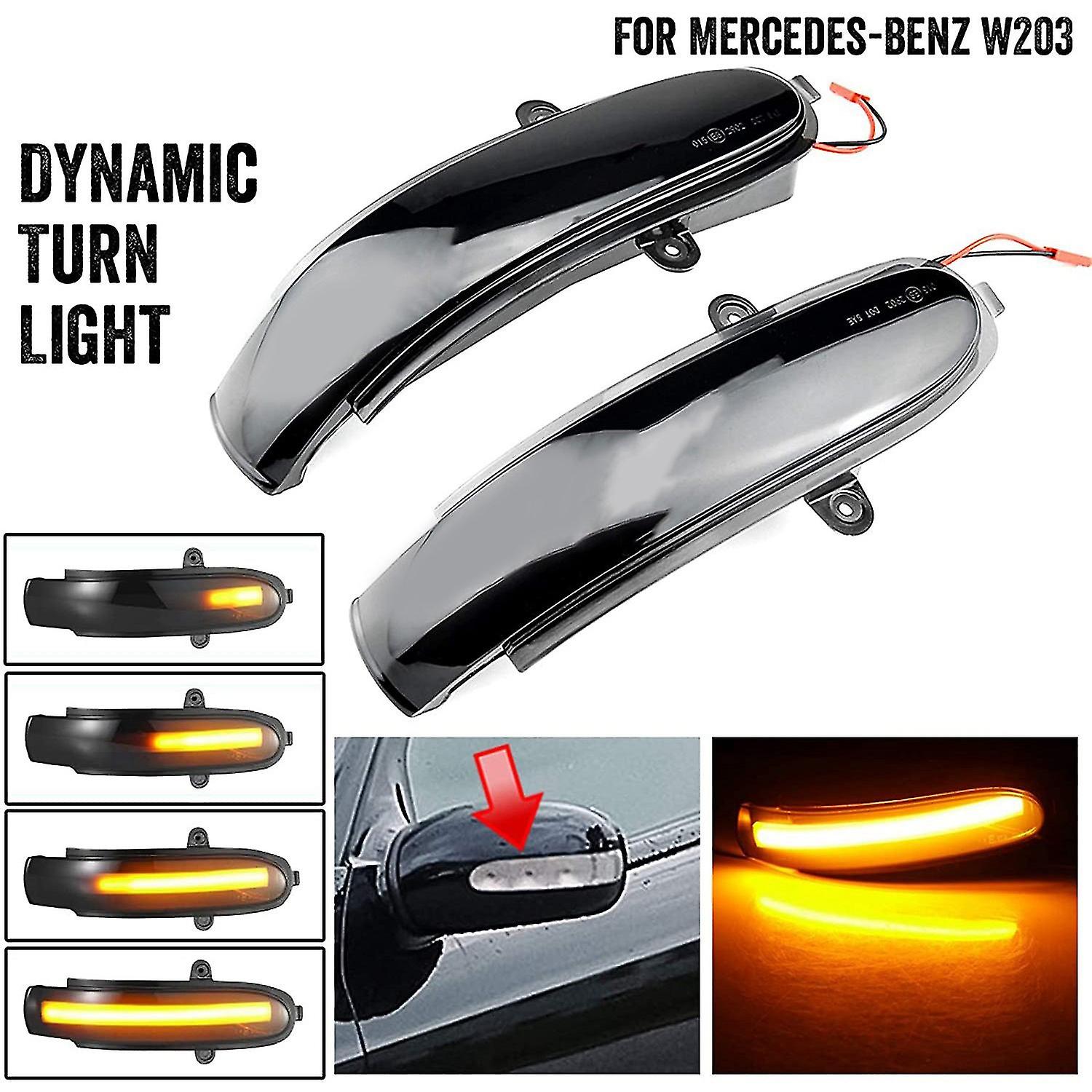 Dynamic Led Rearview Side Mirror Blinker Indicator Light Turn Signal ...