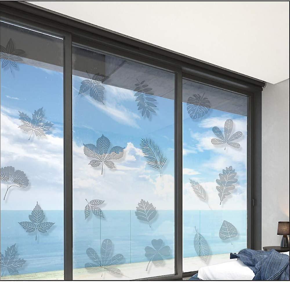 48 Pieces White Anti-collision Window Stickers Window Stickers Warning ...