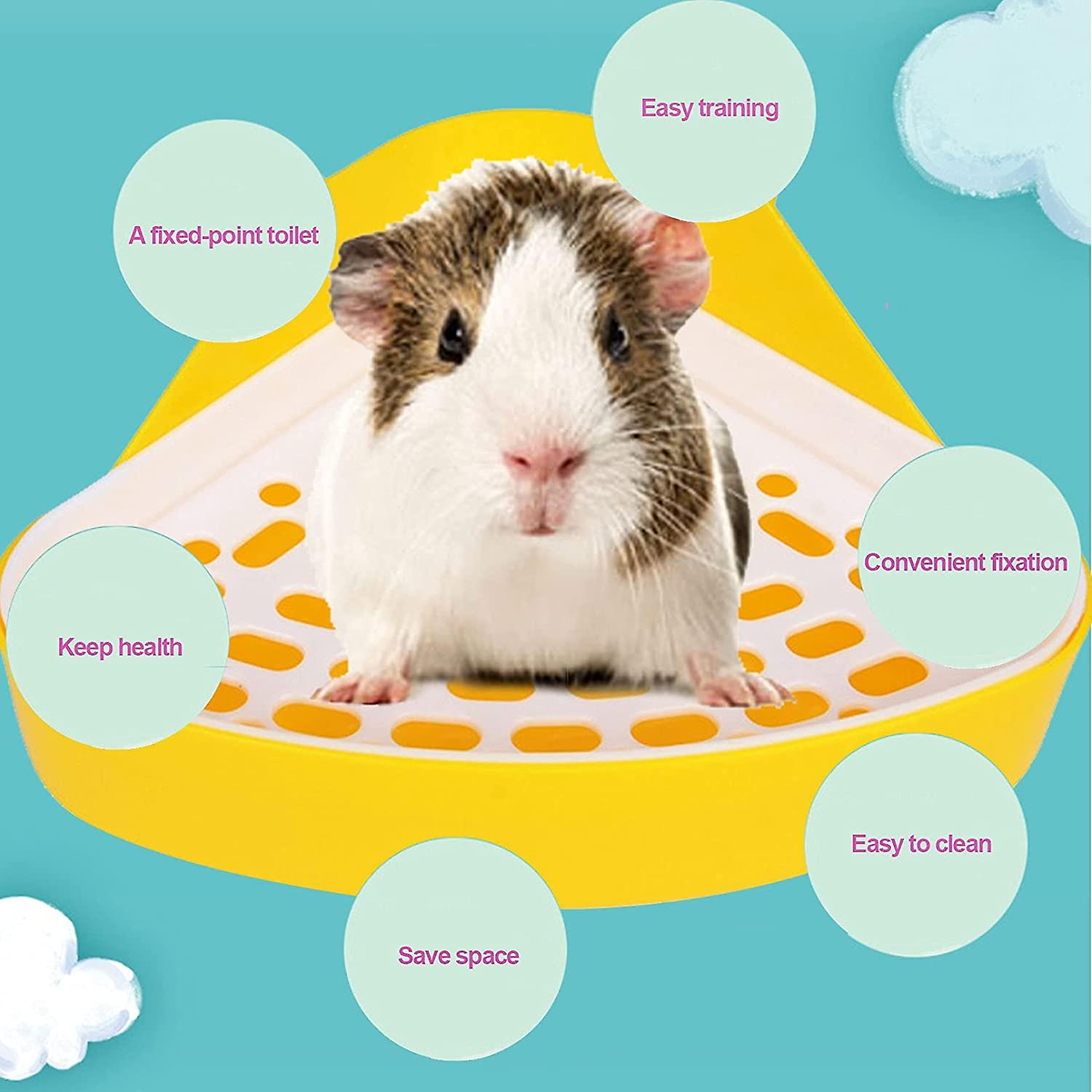 Corner Rabbit Toilet guinea pig stretcher Bed Plastic Box PET potty ...